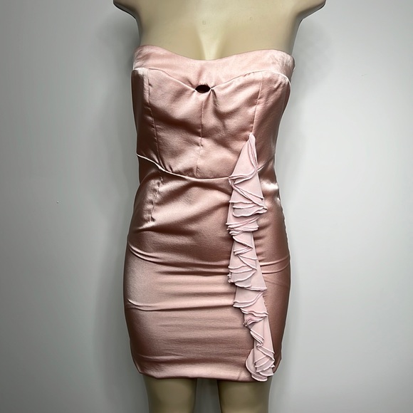 Nikibiki | Dresses | Nikibiki Small Peach Satin Mini Dress | Poshmark